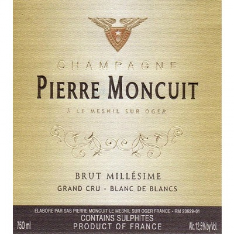 Pierre Moncuit Brut Blanc de Blancs Grand Cru Millesime 2010 (6x75cl)